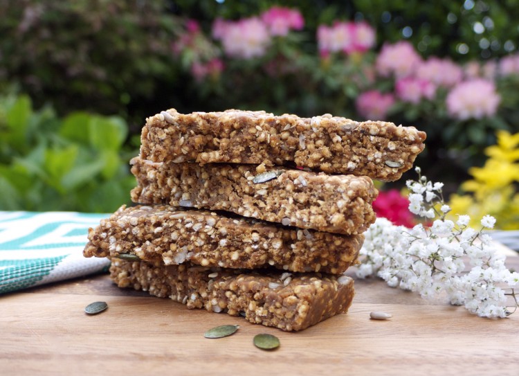 No-Bake Almond Protein Bars - Rosanna Davison Nutrition