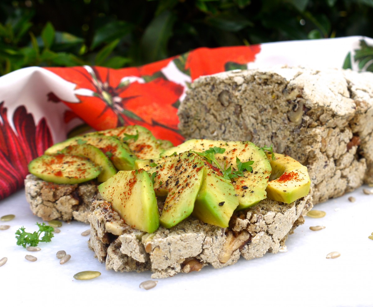 Avocado on Omega-3 Oat and Walnut Bread - Rosanna Davison Nutrition