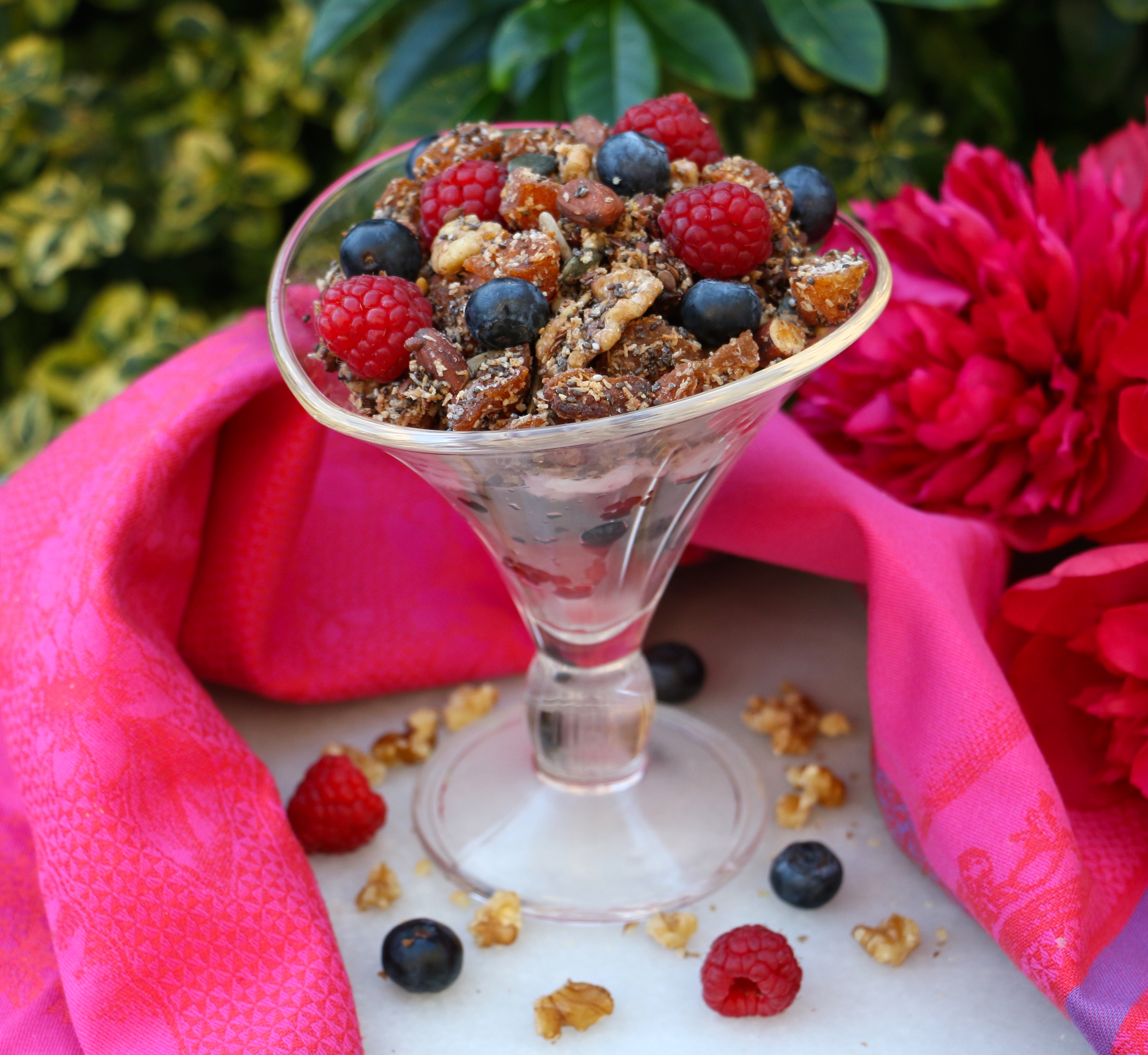 Maple, Walnut and Apricot Granola Parfait - Rosanna Davison Nutrition